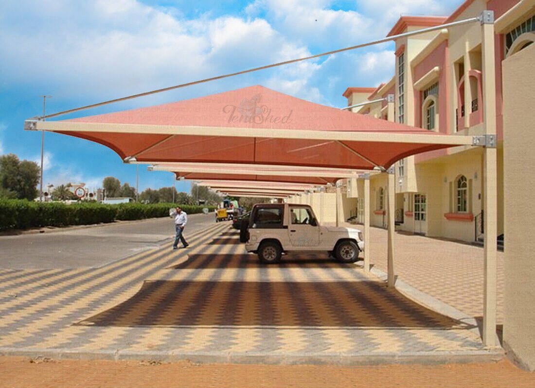 Pyramid Top Support – Car Parking Shades in Dubai
